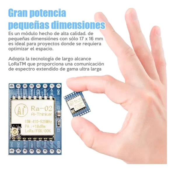 Modulo Rf Transceptor Lora Ra-02 Sx1278 10km Con Pcb Arduino – ORIEL